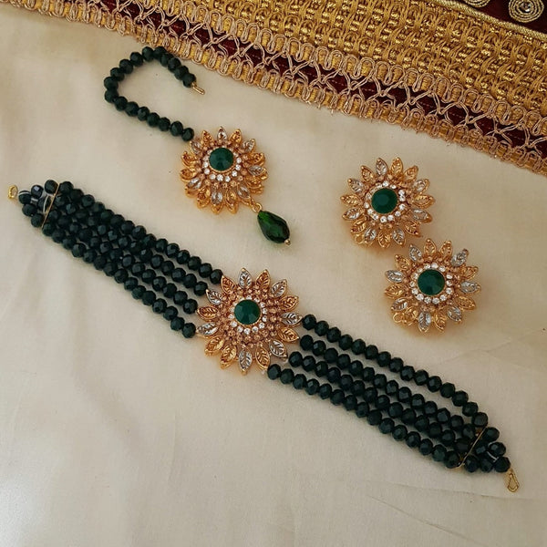 Black Beaded Choker Set – Asianest