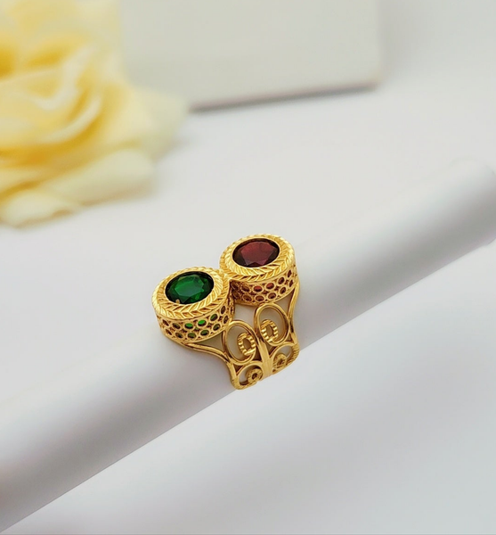 Persian Glow Irani Rings - Radiant Elegance by Asianest