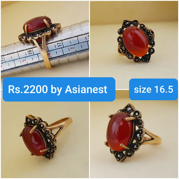 Persian Glow Irani Rings - Radiant Elegance by Asianest